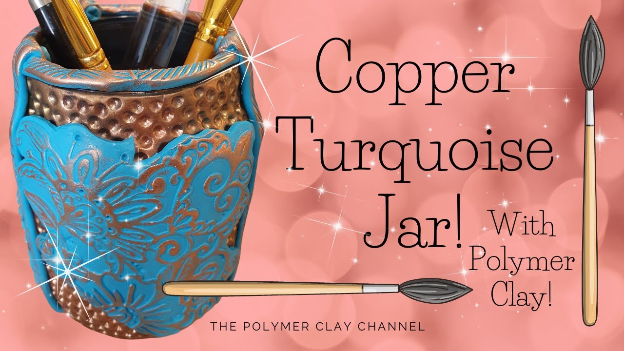 HOW TO: Decorate a JAR with POLYMER CLAY some crazy clashing patterns ...