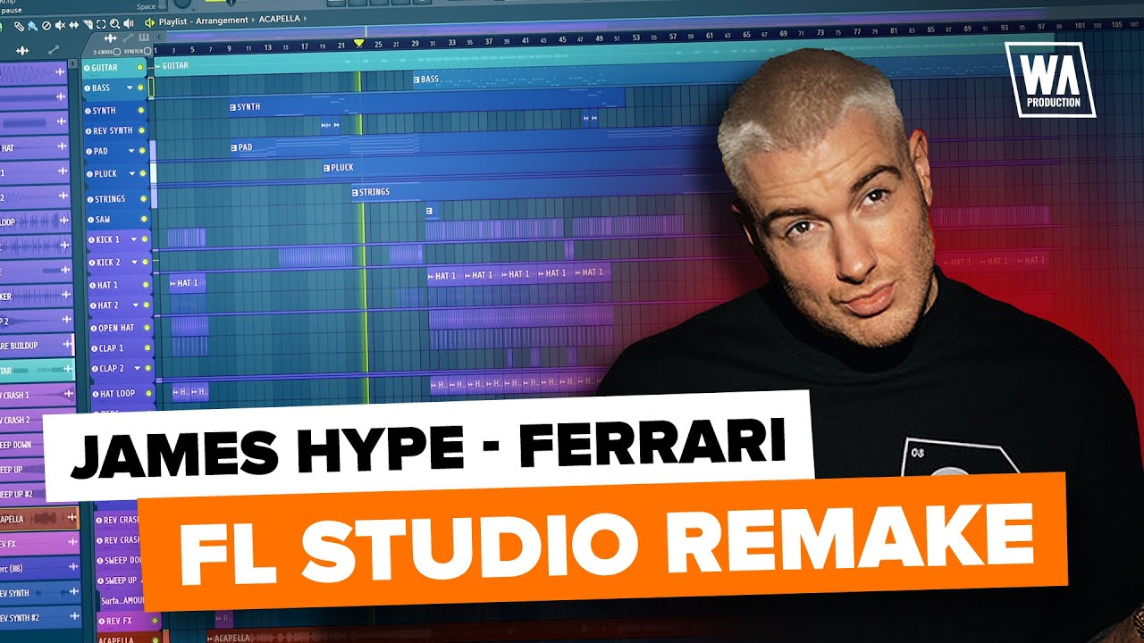 FREE FLP: James Hype - Ferrari | FL Studio Remake Without Vocal - YouTube