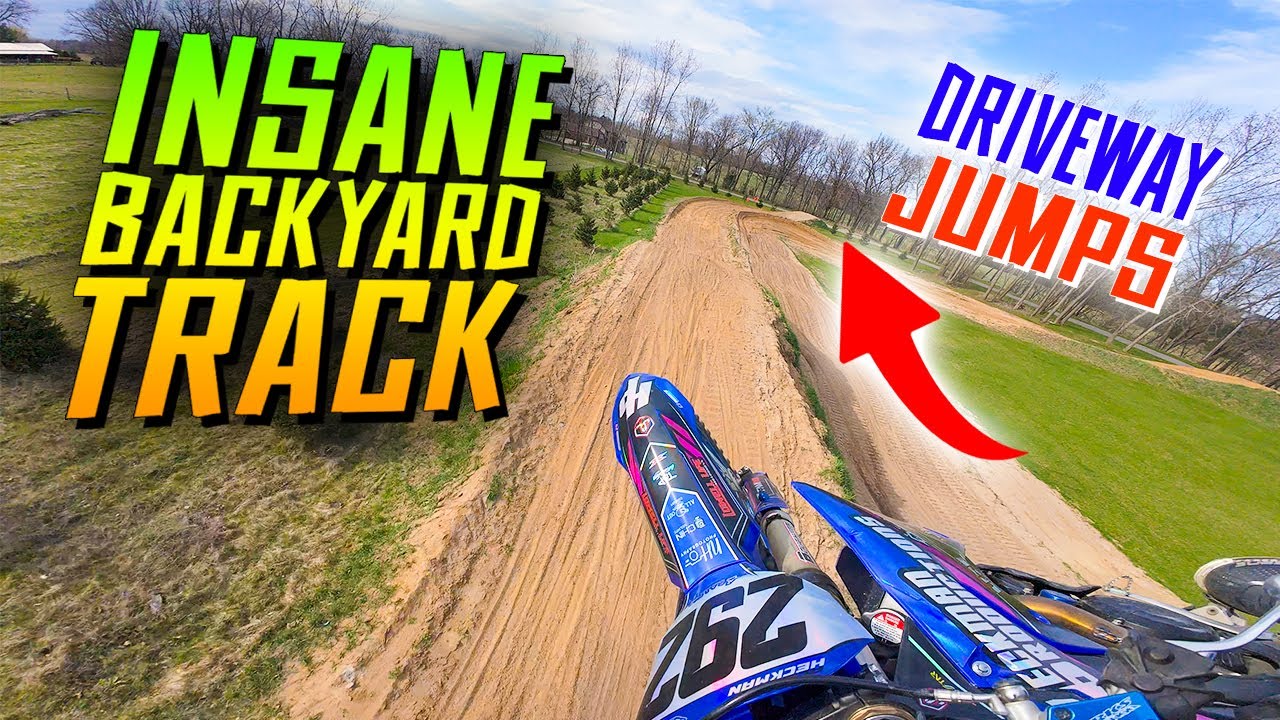 INSANE Backyard Track With HUGE JUMPS - Adams Acres Fast Laps - YouTube