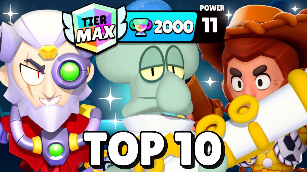 Top 10 Easiest MAX TIERS In Brawl Stars (After Update) - YouTube