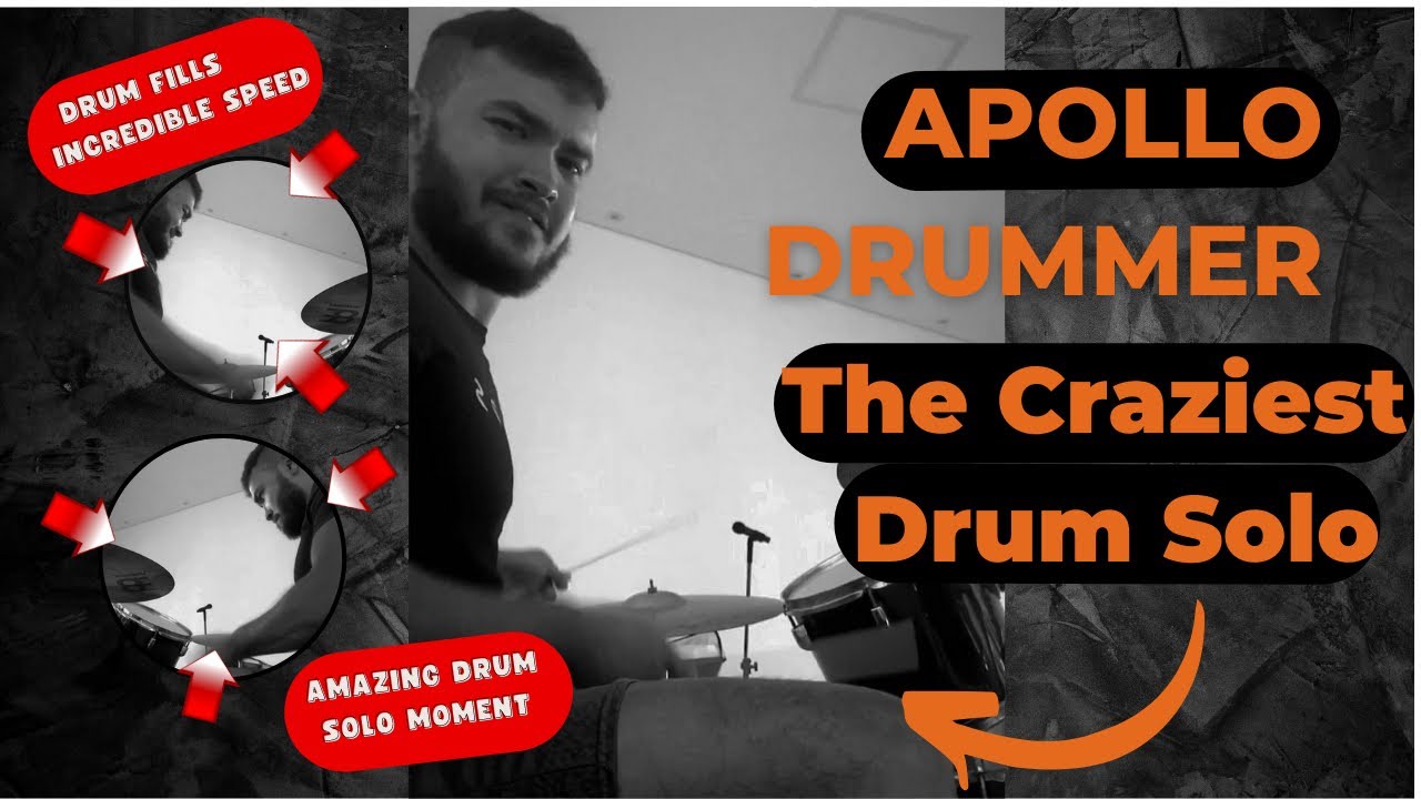performance solo drums apollo drummer - YouTube
