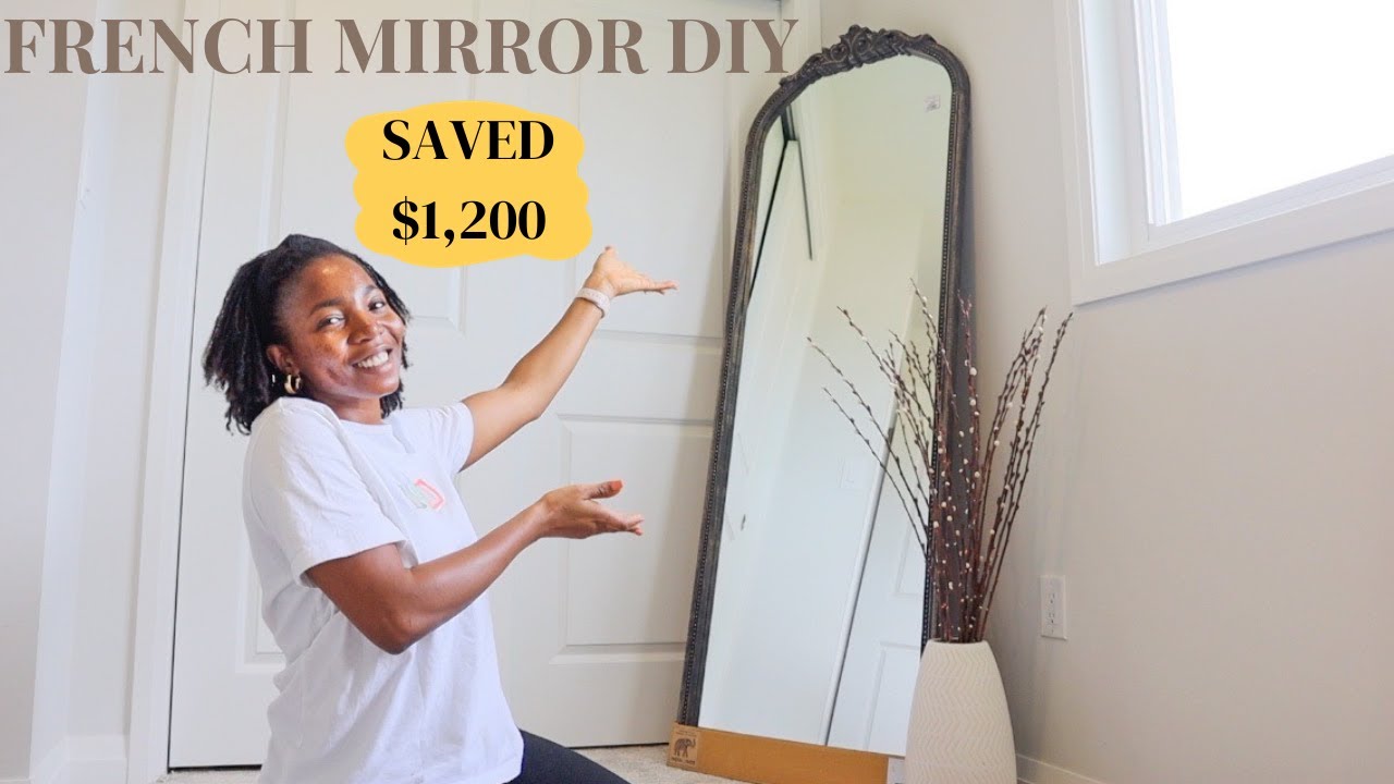 FRENCH MIRROR DIY & OFFICE ORGANISATION - YouTube