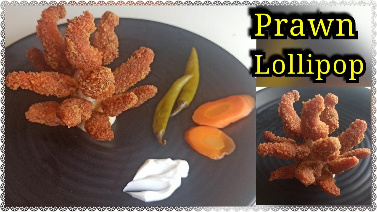Prawn lollipop | prawn lollipop recipe | Restaurant style prawn ...