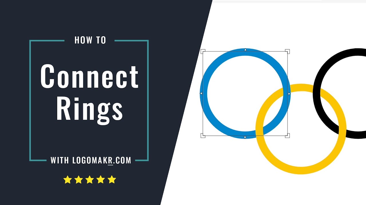 How To Connect Rings Using LogoMakr - YouTube
