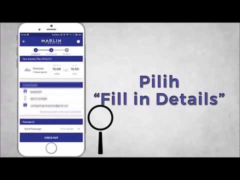 Cara memesan tiket kapal ferry online dengan HP - Marlin Booking