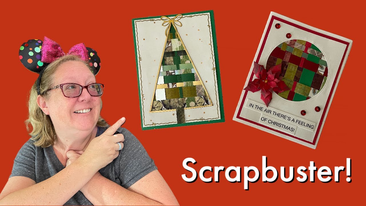 Make beautiful Christmas cards from SCRAPS like a pro! - YouTube