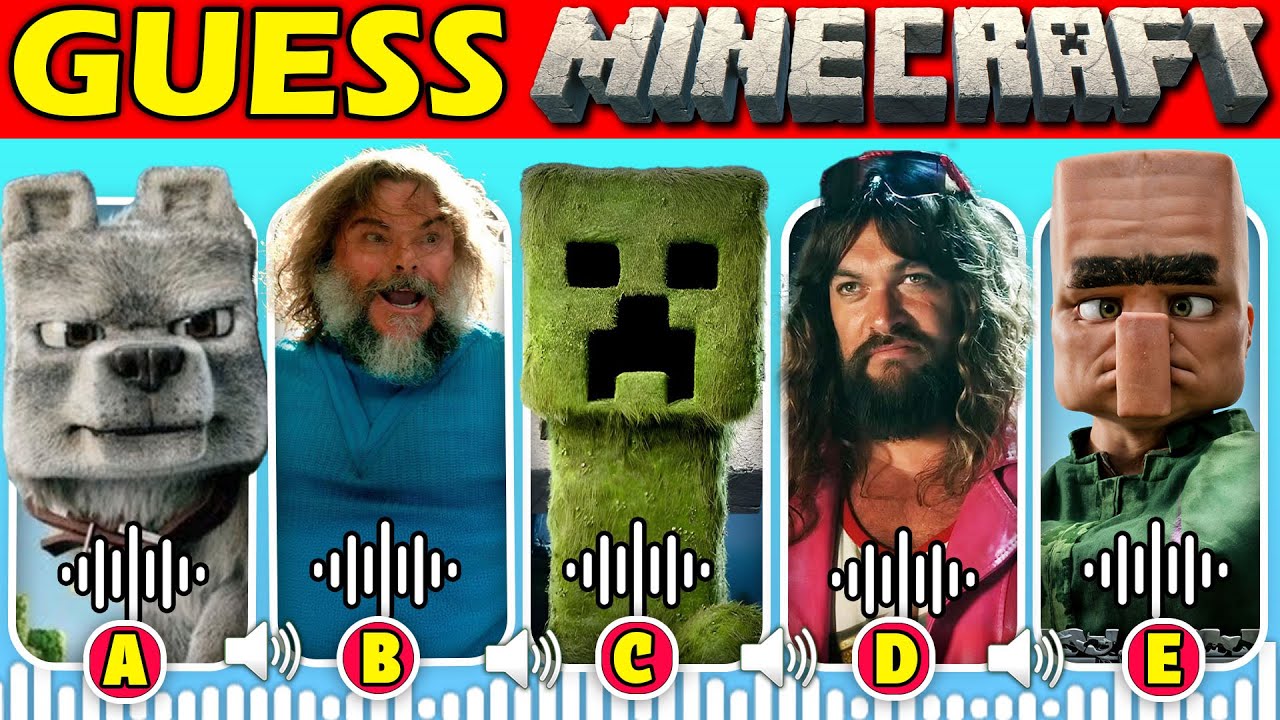 Can You Guess Minecraft Movie Characters by Their Voice + Their ...