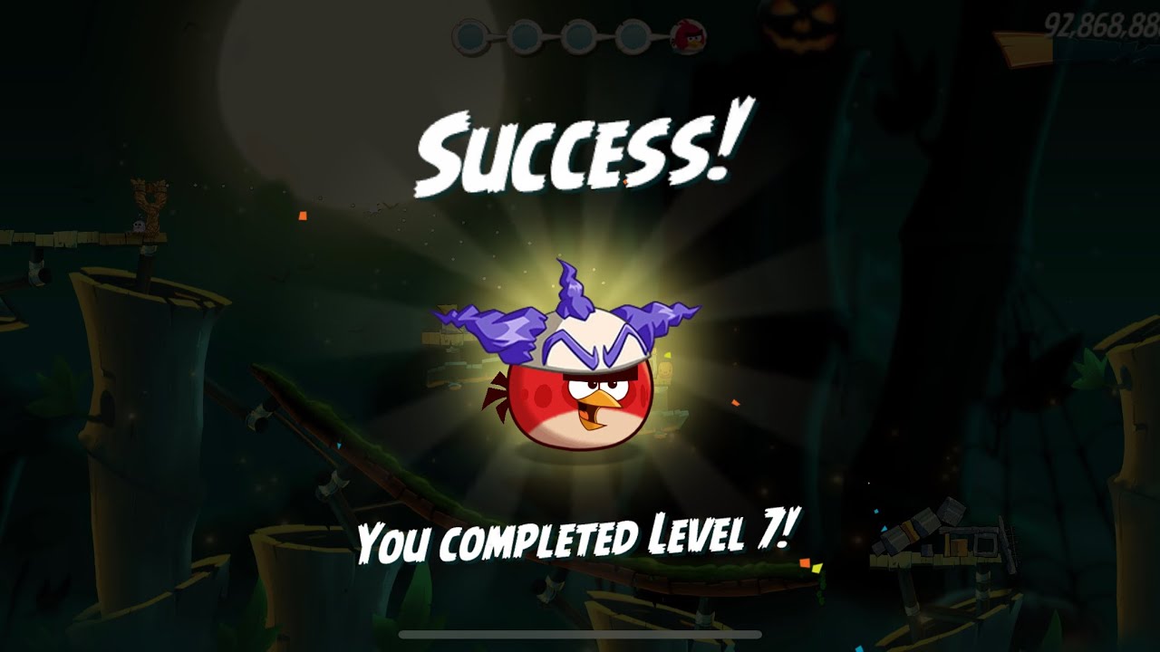 Angry Birds 2 | The Scary Fun Adventure | level 7 | without Silver and ...