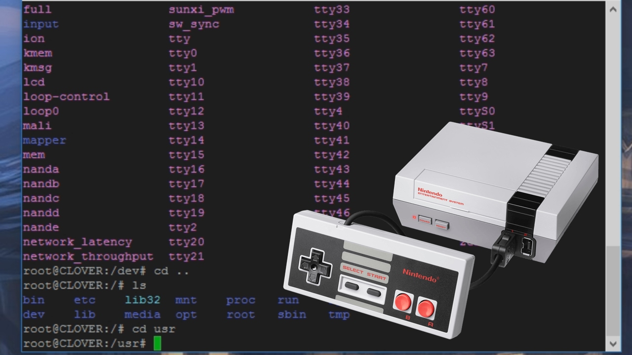 Watching sunxi linux in Nintendo Classic Mini (via serial uart) with ...