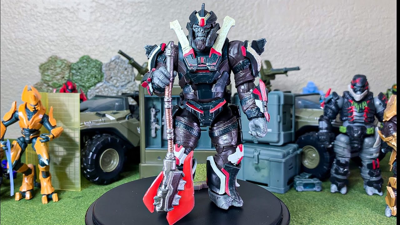 Escharum The World Of Halo Unboxing and Review by Jazwares - YouTube