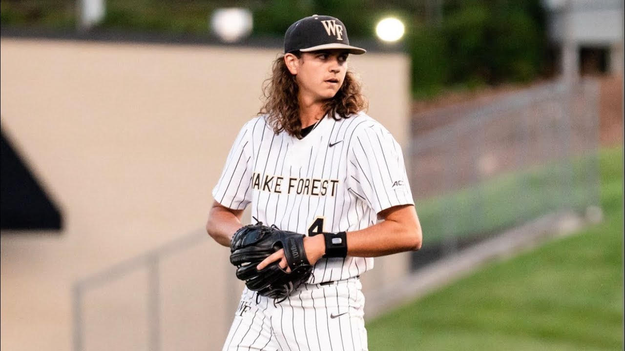 | Cincinnati Reds Top Pitching Prospect Rhett Lowder 2023 Wake Forest ...