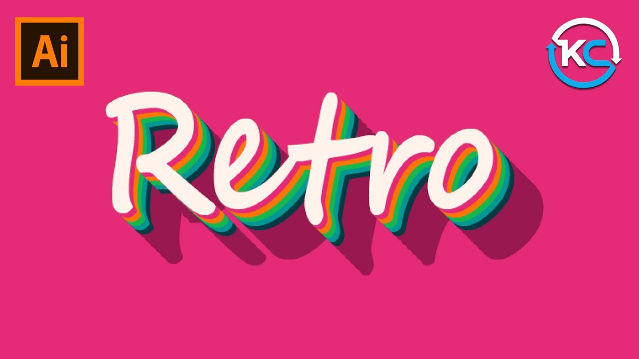Retro Text Effects in Adobe Illustrator: A Step-by-Step Guide ...