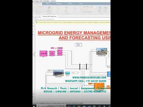 MICROGRID ENERGY MANAGEMENT SYSTEM WITH OPTIMIZATION AND FORECASTING USING MATLAB SIMULINK - YouTube