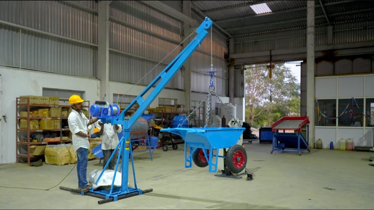 Monkey crane lift 600 kg - Unimaac Engineers - YouTube
