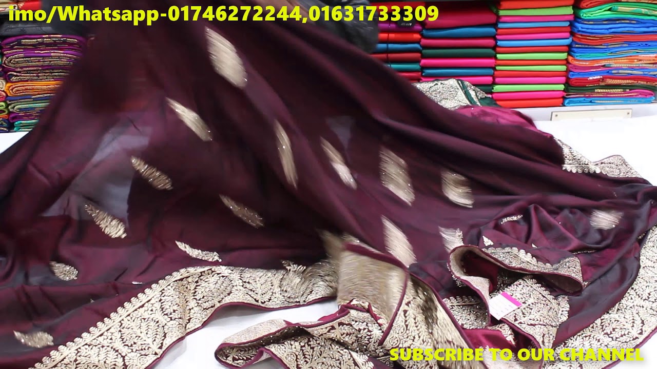 Top & Unique Design Sarees !! Exclusive Party katan Sarees Poroshmoni ...