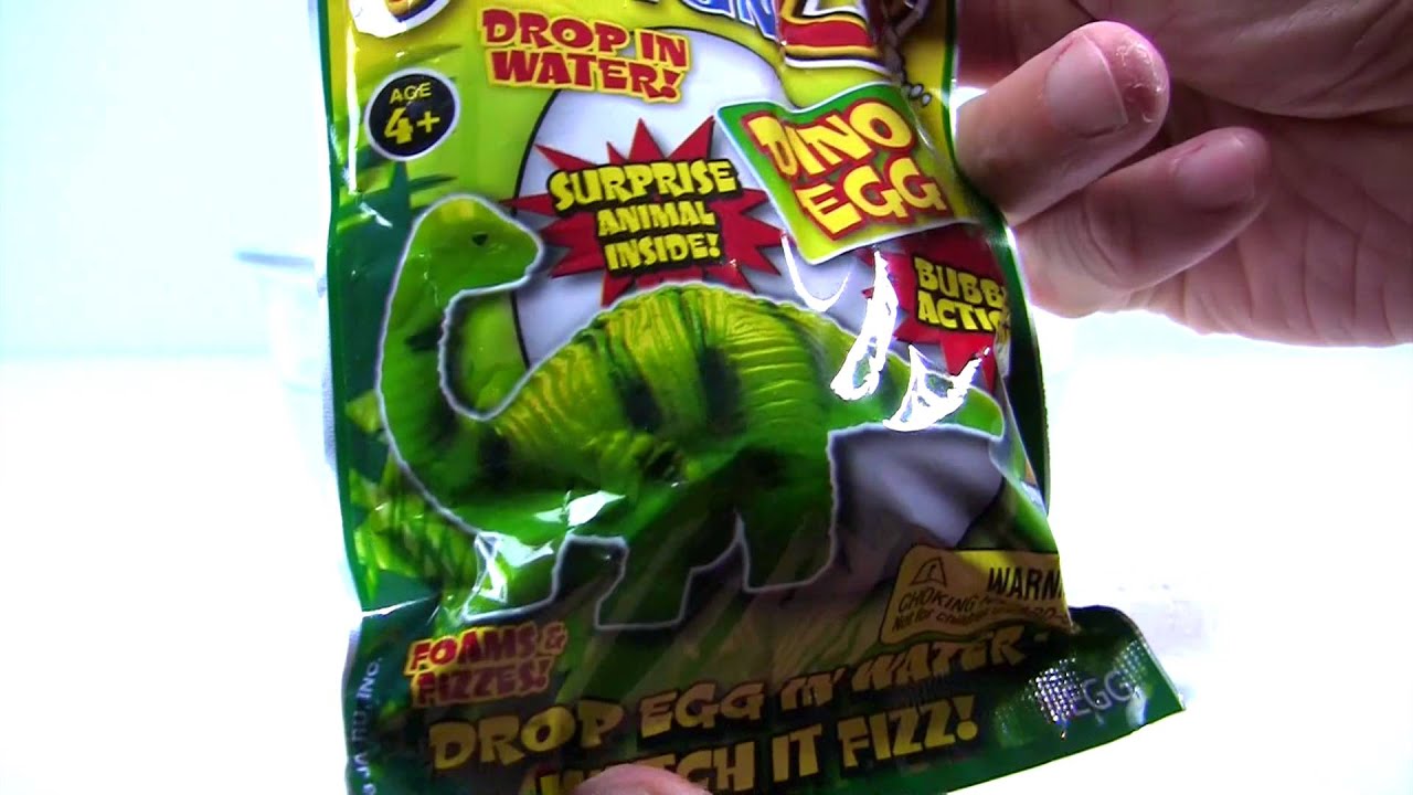 Unwrapping Fizzy Fun Surprise Eggs - Dino Egg, Sea Egg, & Safari Egg ...