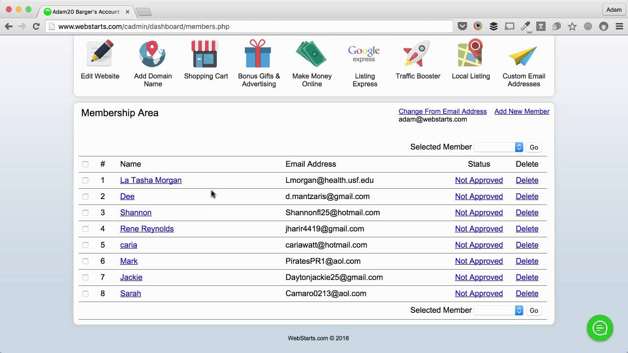 How To Manage Website Members - YouTube