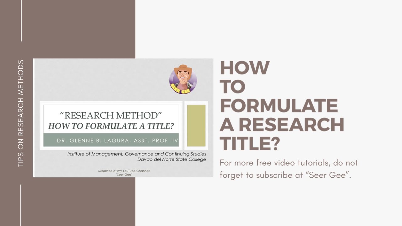 How To Formulate Your Research Title YouTube how-to-formulate-your-research-title-youtube