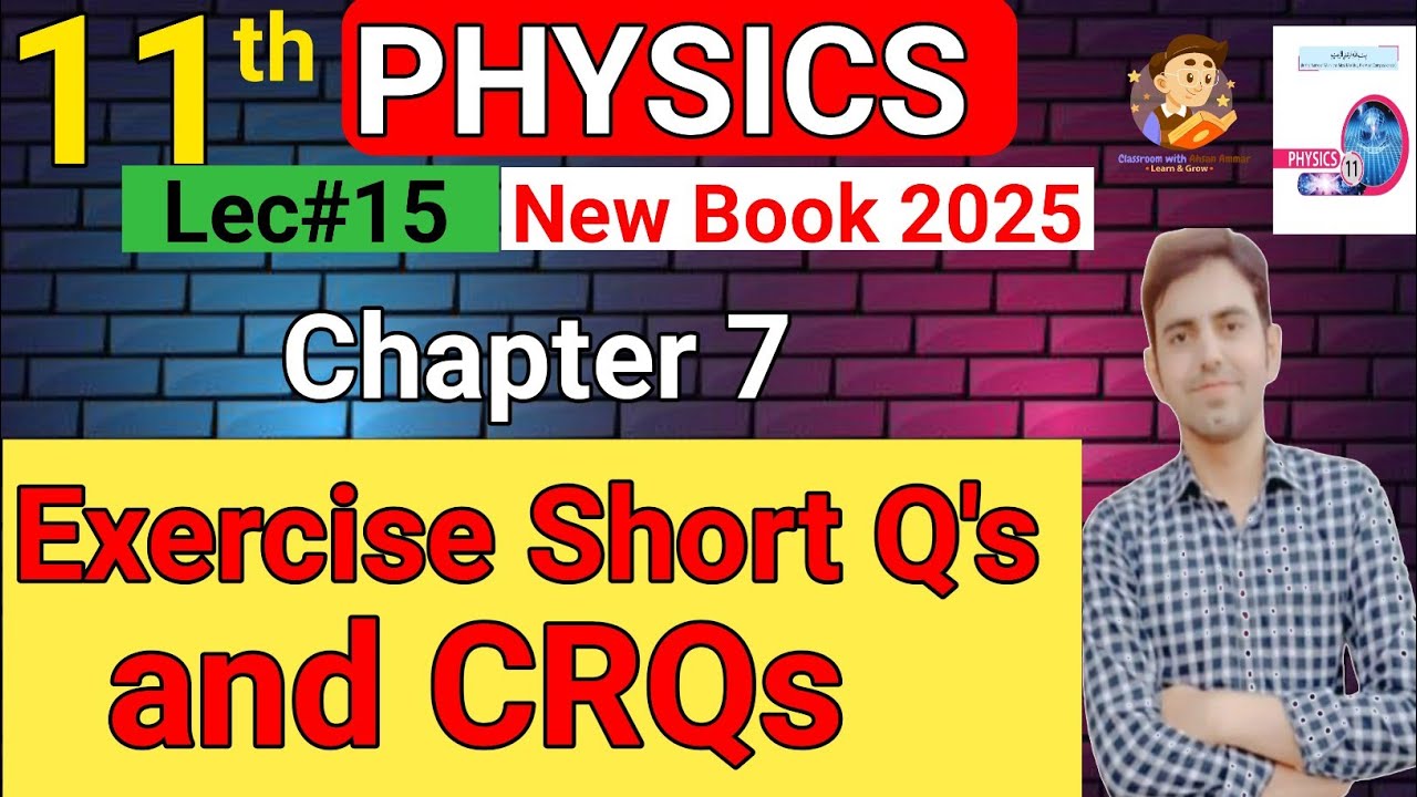 Exercise Short Question and CRQs | Chapter 7 Waves and Vibrations | 11Th Class Physics New Book ...