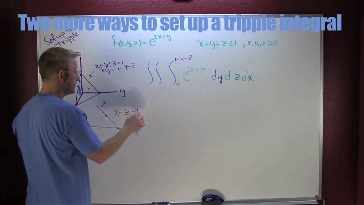 Two more ways to set up a tripple integral b.mov - YouTube