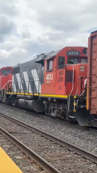 CN 4713 Trailing On CN A435 #train #railroad #railfan #railway #canadiannationalrailway # ...