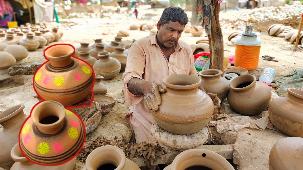 Making clay Pots by Hand | Ancient Method of Clay Pottery | Pk Amazing ...
