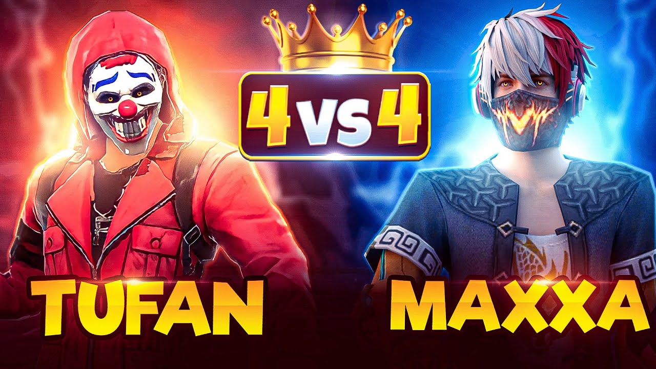 Maxxa 😎 Vs Tufan FF 😱 | 4 x 4 Highlights !!🔥 ️ - YouTube