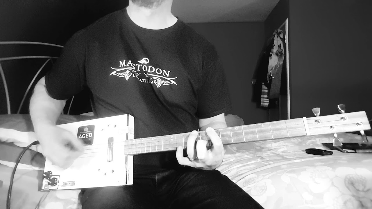 Iron Man - Black Sabbath on Cigar Box Guitar - YouTube