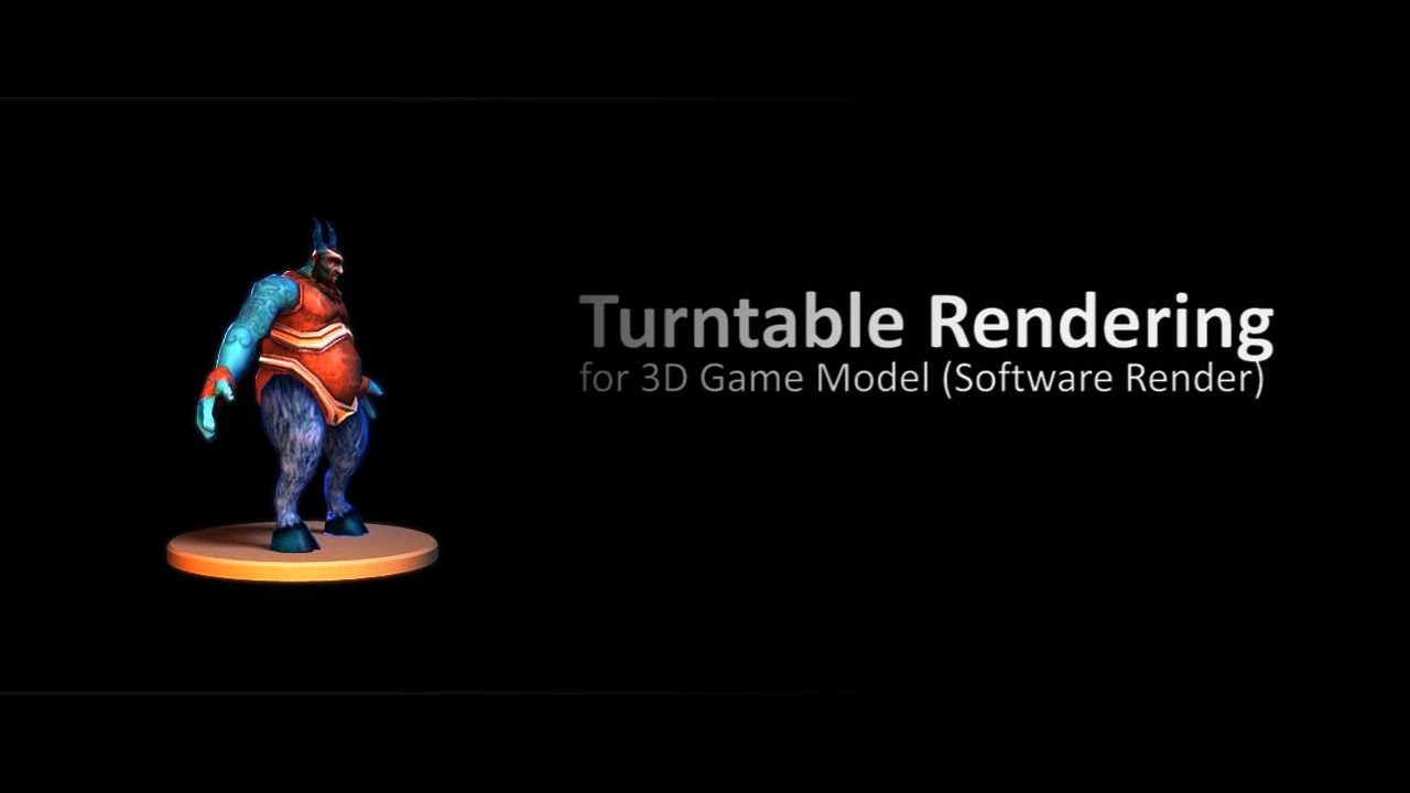 Turntable Rendering with Software Render in Autodesk Maya - YouTube