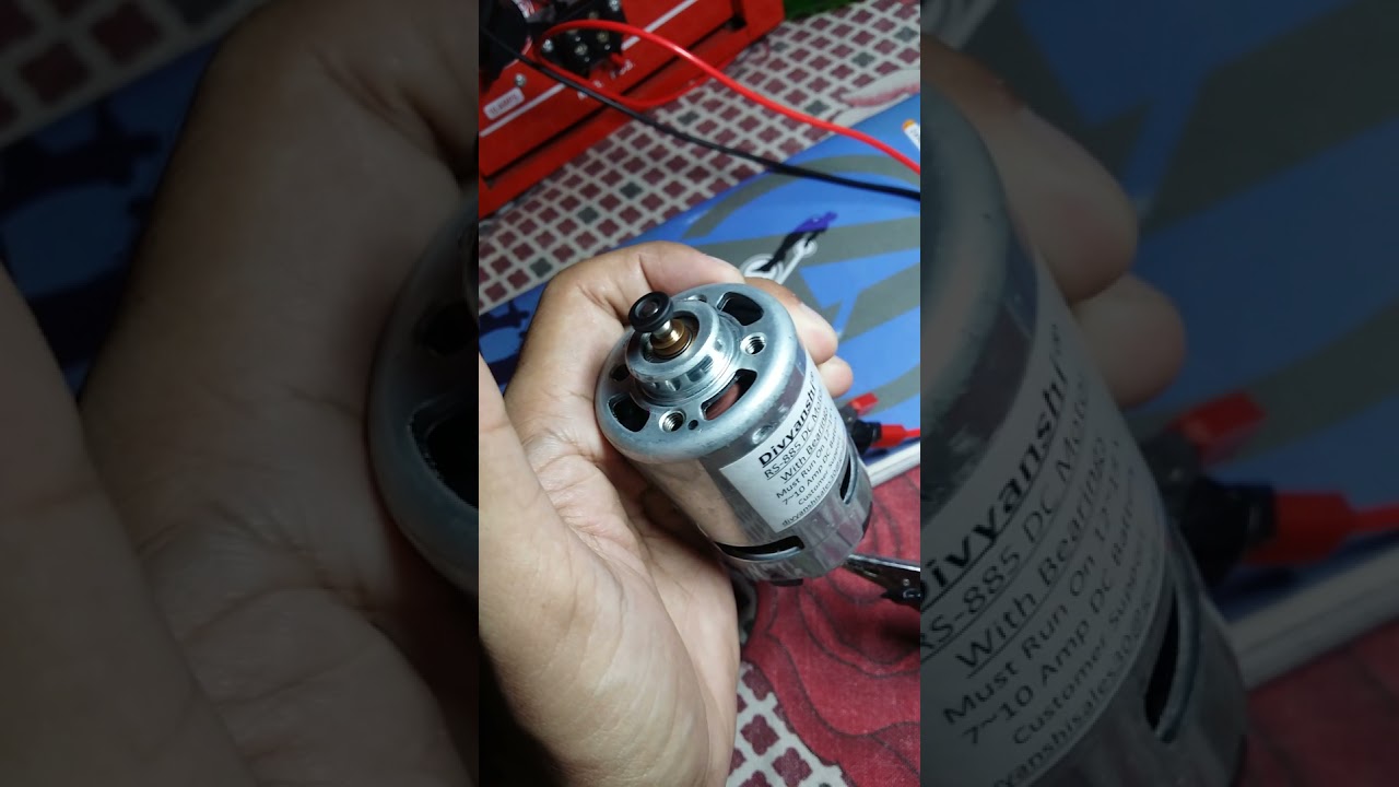 Rs 885 dc motor full speed - YouTube