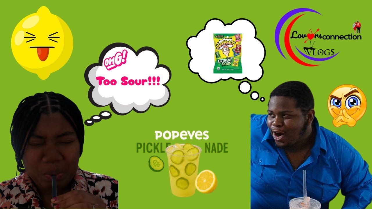 Dumping a whole Bag of 2X SUPER SOUR warheads in her Pickle LEMONADE to ...