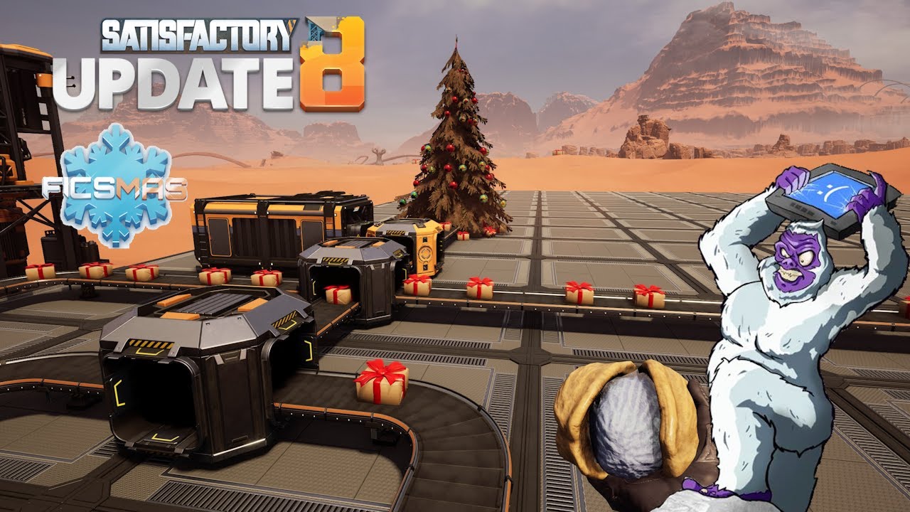 Our First FICSMAS Tree - Satisfactory Update 8. EP10 - YouTube