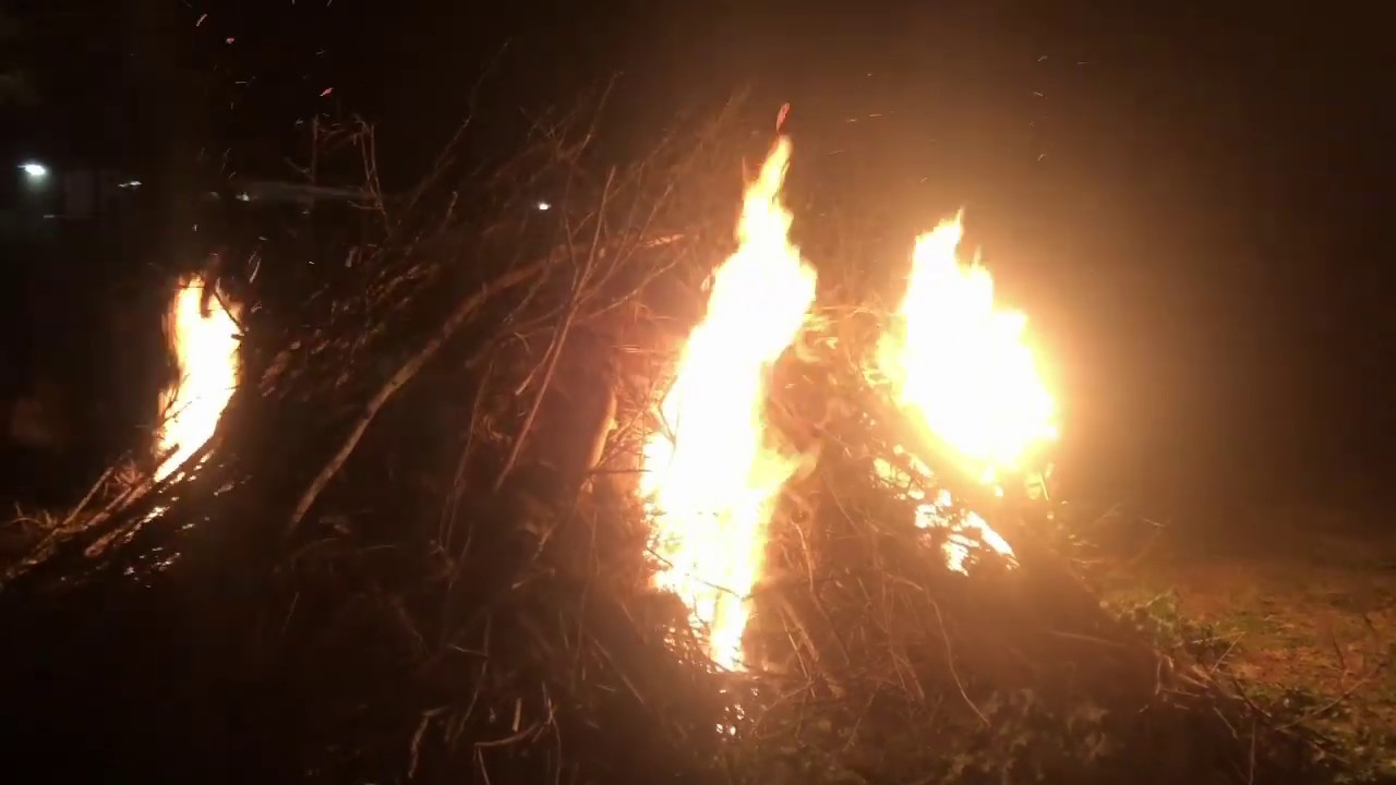 Crazy Big Bonfire - Winter Solstice of 2019 - YouTube