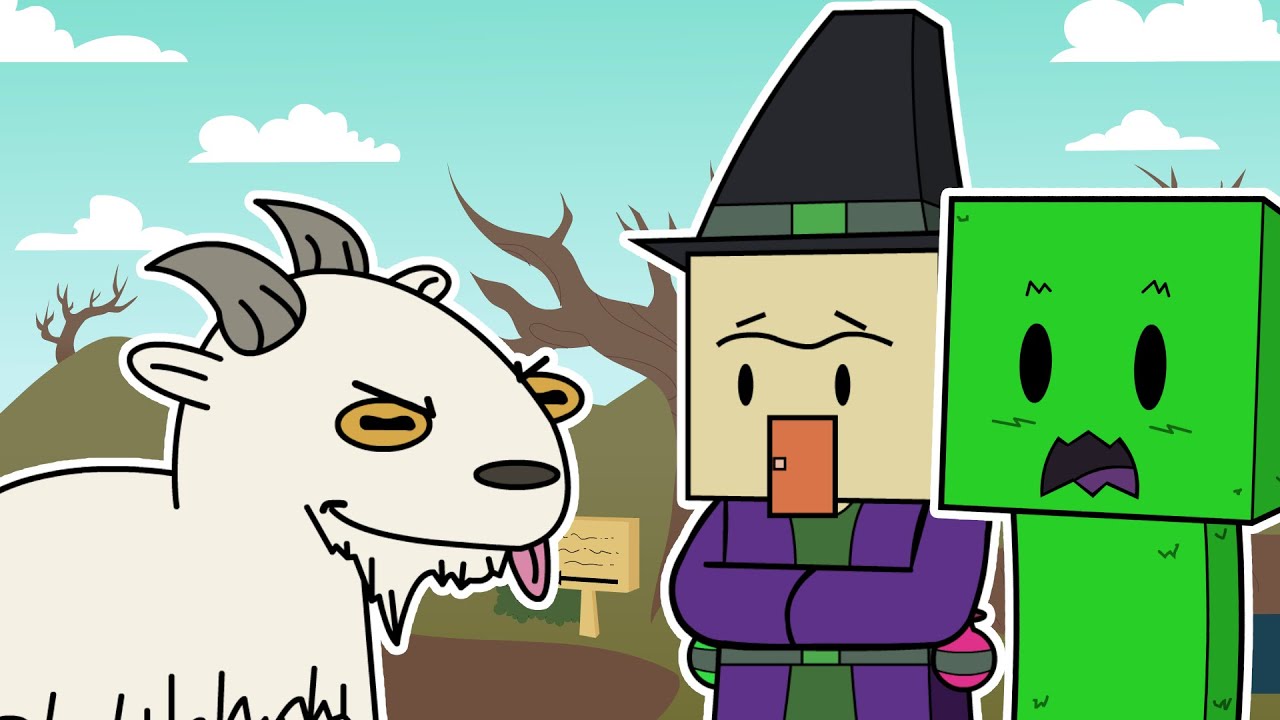 Gassy Creeper & Herobrine's LAIR | Mob Squad (Minecraft Animation ...