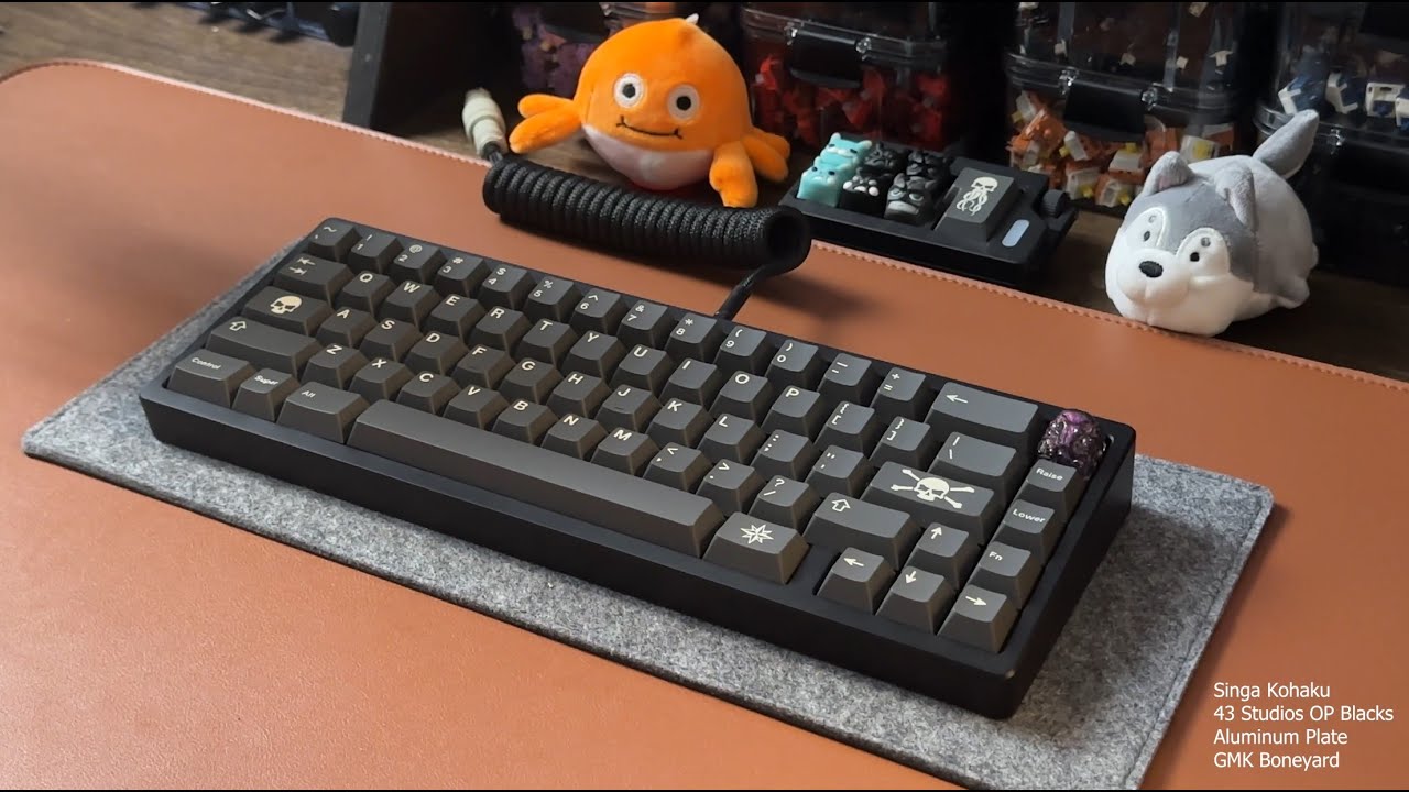 43 Studios OP Black | Singa Kohaku | Aluminum Plate Sound Test - YouTube