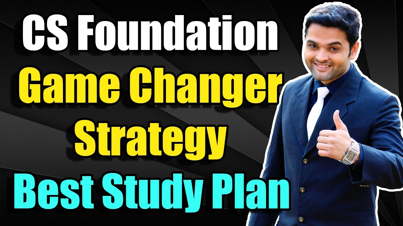 CS Foundation GAME CHANGER Strategy | Best Study Schedule - YouTube