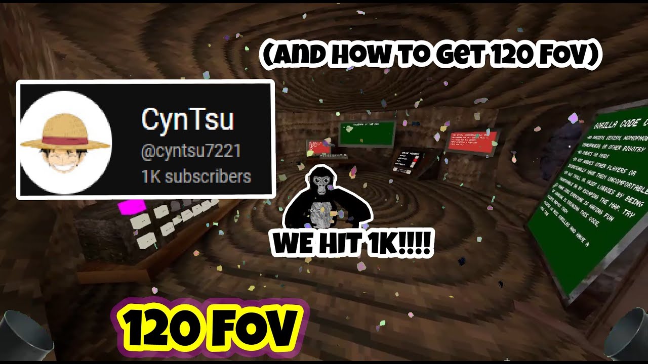 how to get 120 fov in Gorilla tag - YouTube