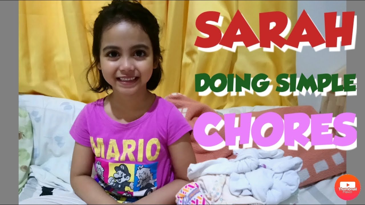 Sarah Doing Simple Chores Youtube