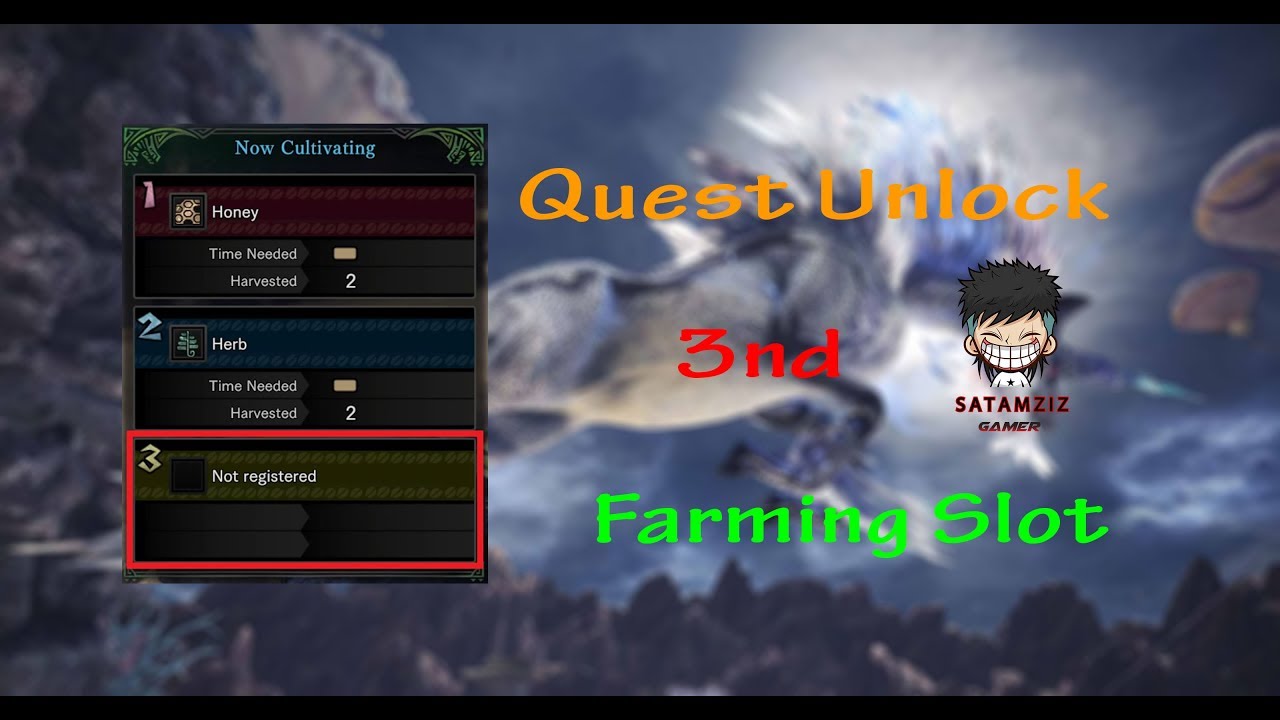 MHW :: unlock 3nd Farming at the Botanical Research Center - YouTube