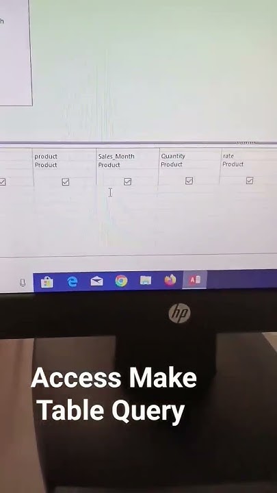 Uses of Access Make Table Query - YouTube