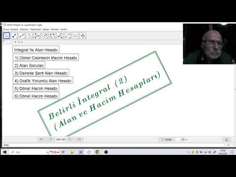Belirli integral Uygulamaları (2) Alan ve Hacim Hesabı