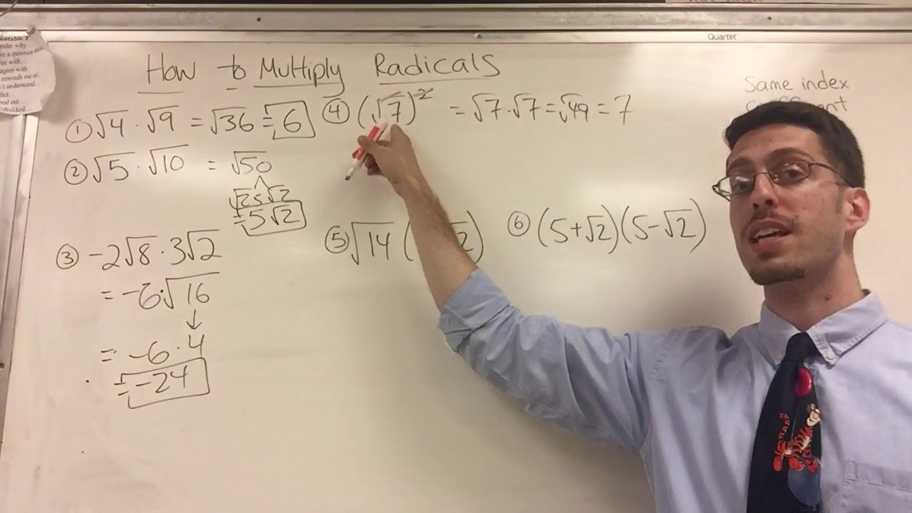 How To Multiply Radicals YouTube How To Multiply Radicals YouTube