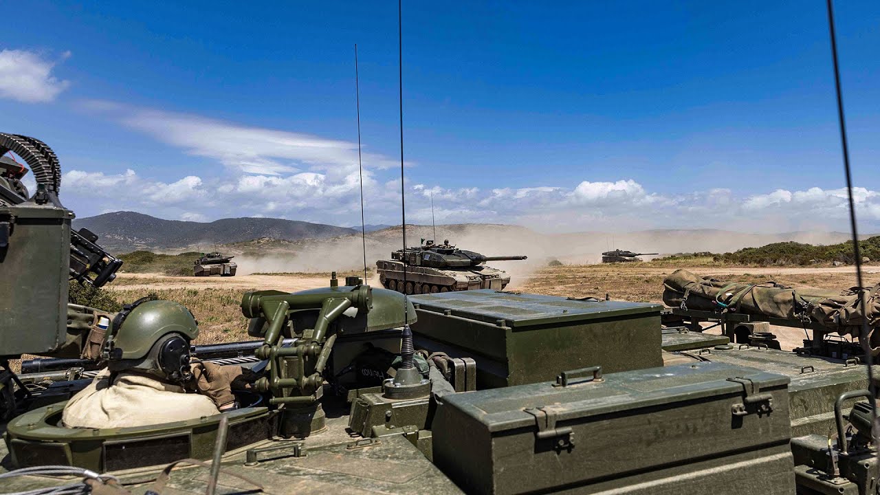 NATO's Very High Readiness Task Force conduct a force exhibition during ...