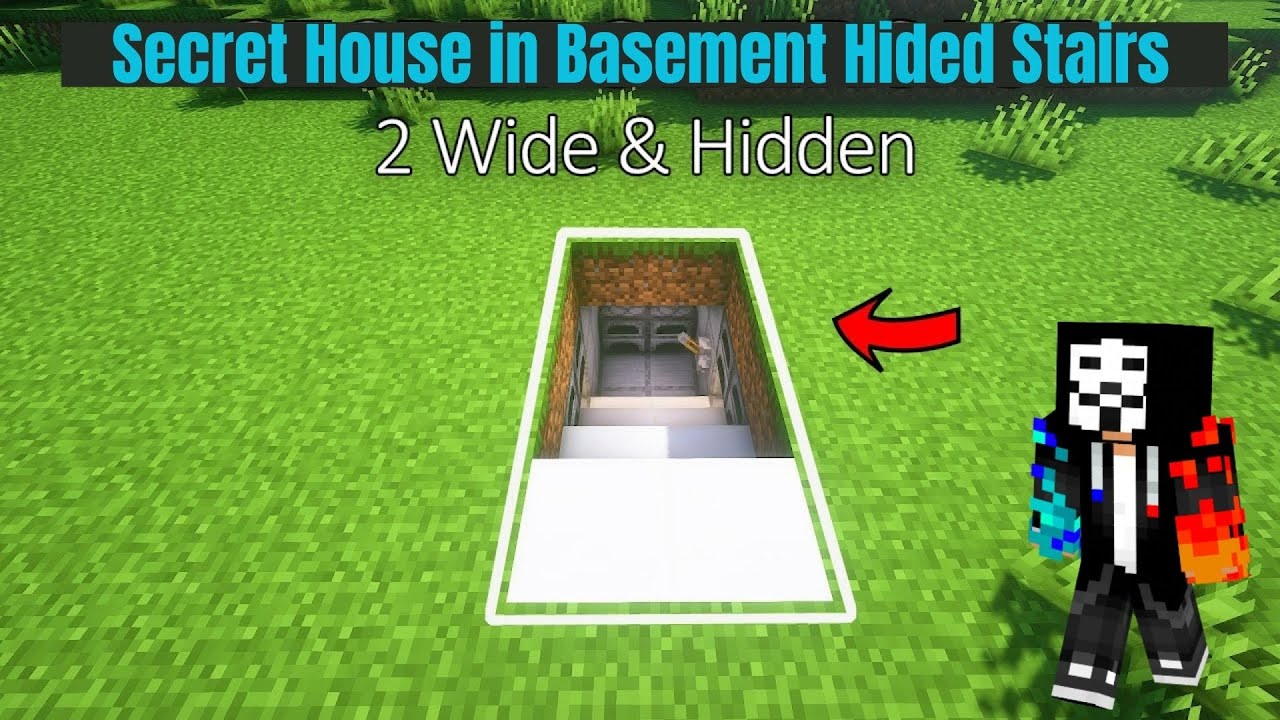 Secret House In Basement Hided Stairs ] In Minecraft - YouTube