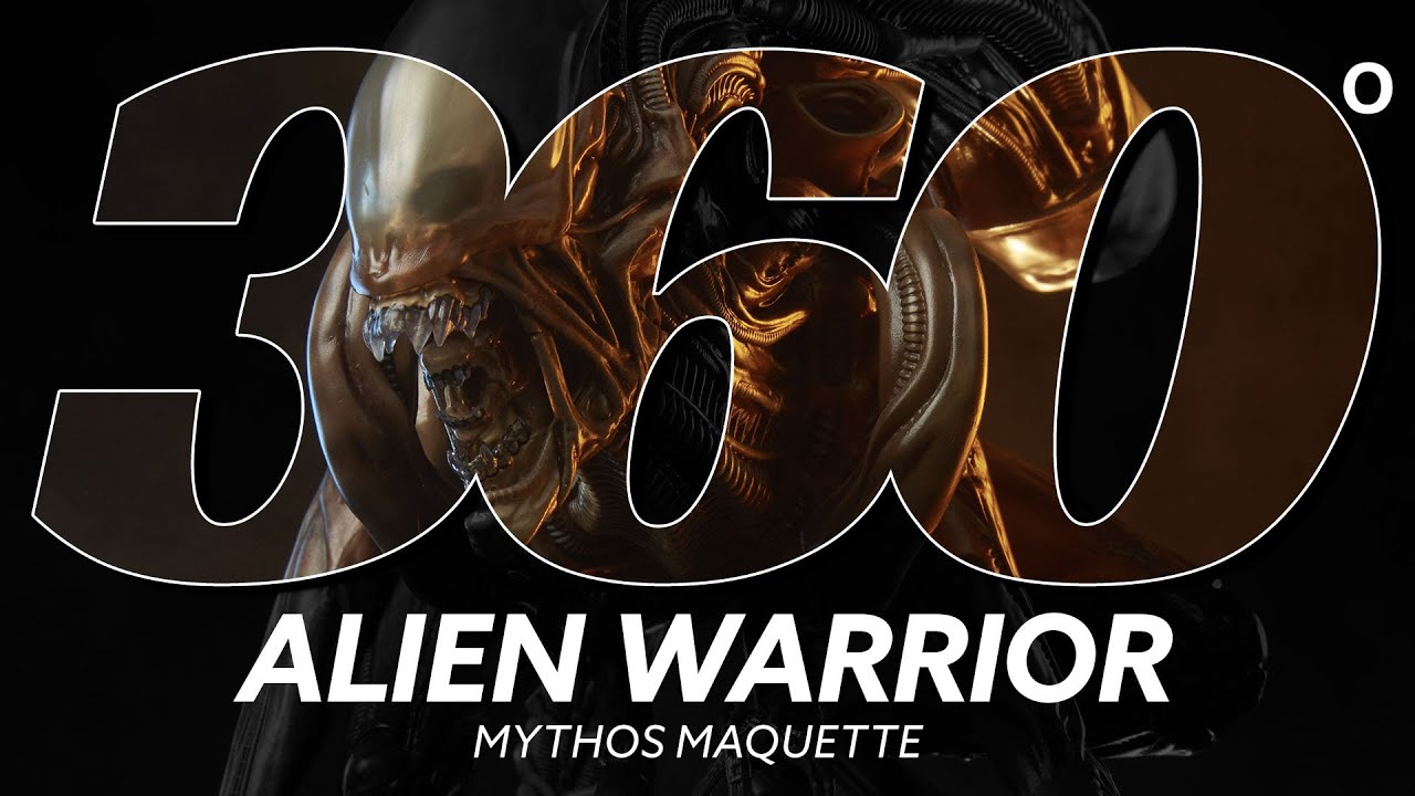 Alien Warrior Mythos Maquette by Sideshow Collectibles | 360° - YouTube