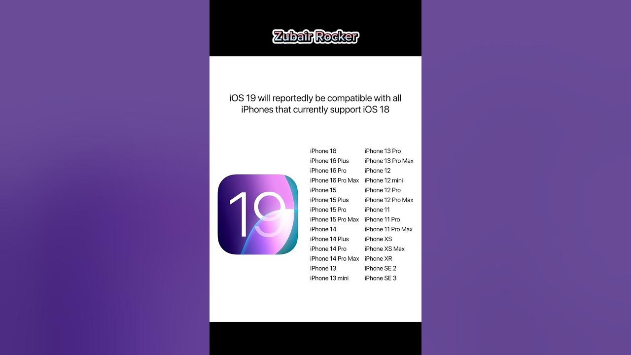 Apple iOS 19 Supported Devices! All leaks and rumors | what’s New? #ios19 #appleios19 - YouTube