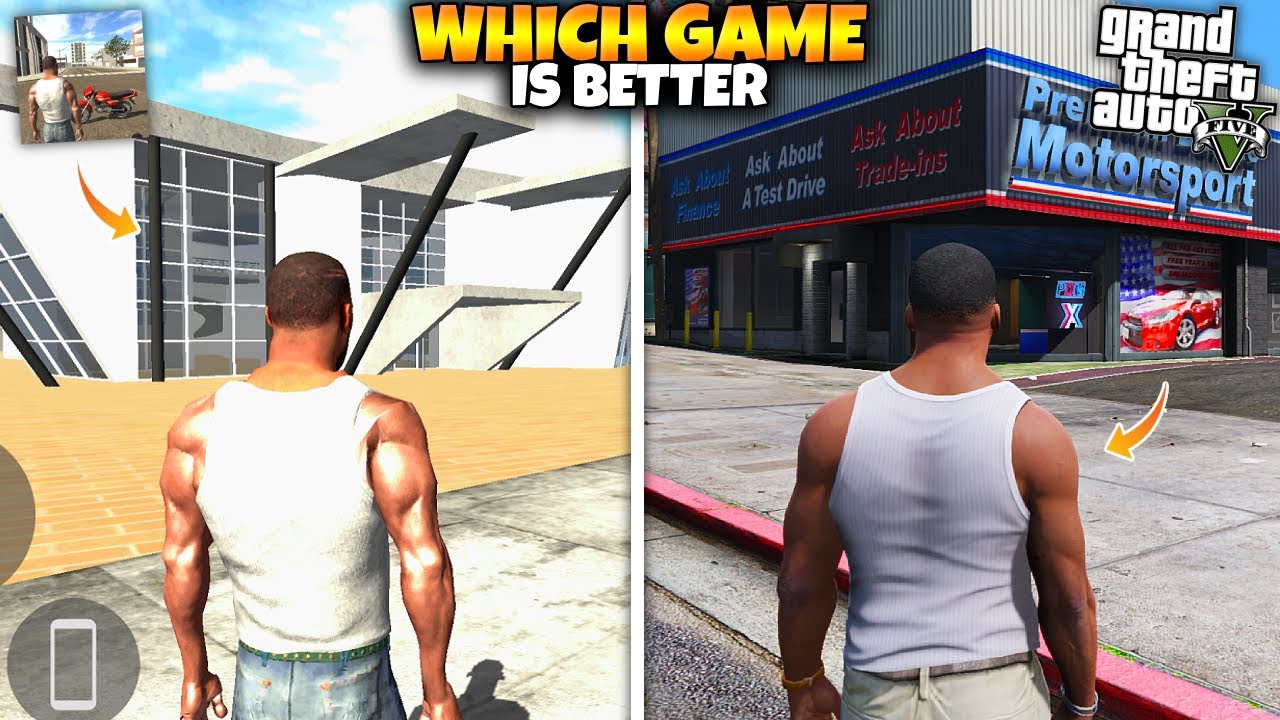 INDIAN BIKE DRIVING 3D VS GTA 5 😱 | INDIAN BIKE DRIVING 3D | GTA 5 ...