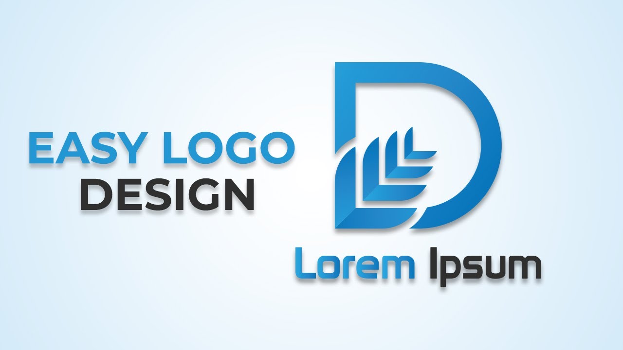 How to design professional letter logo easy process with illustrator ...