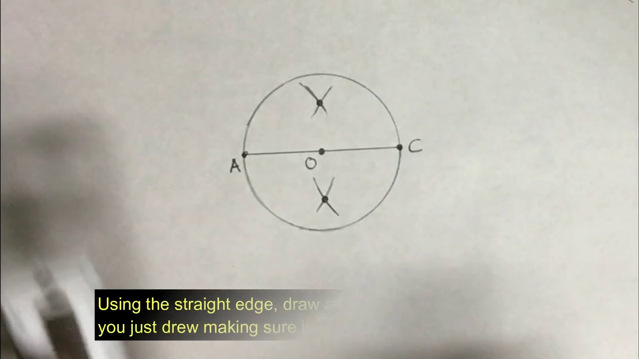 Constructions: a square inscribed in a circle - YouTube
