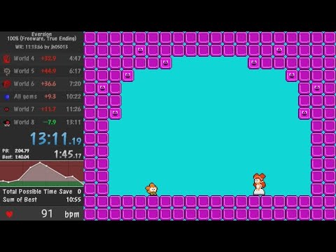 Eversion (Freeware) 100% True Ending Speedrun in 13:11.19 - YouTube